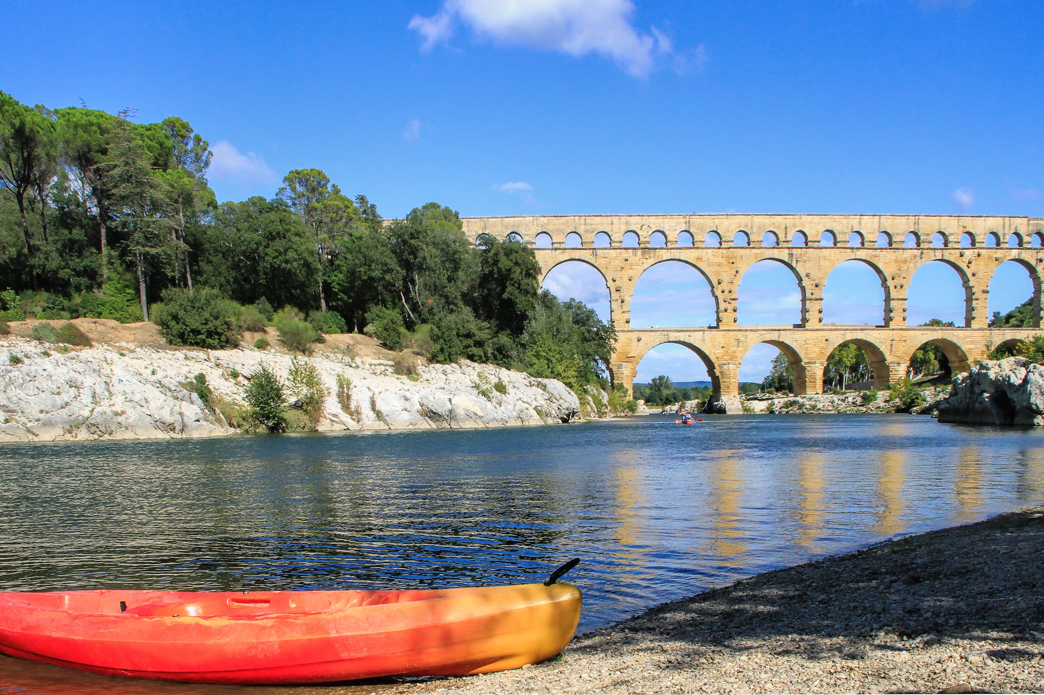 Kayaking on the Rhône River