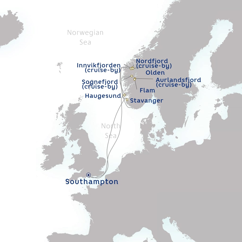 G618 - Norwegian Fjords Cruise | 13th Jun 26 | P&O Cruises